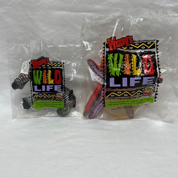 Wendy’s | Toys | Wendys Kids Meal Wild Life Zebra Octopus | Poshmark
